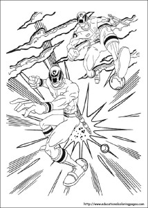 Power Rangers Coloring - Educational Fun Kids Coloring Pages and ...